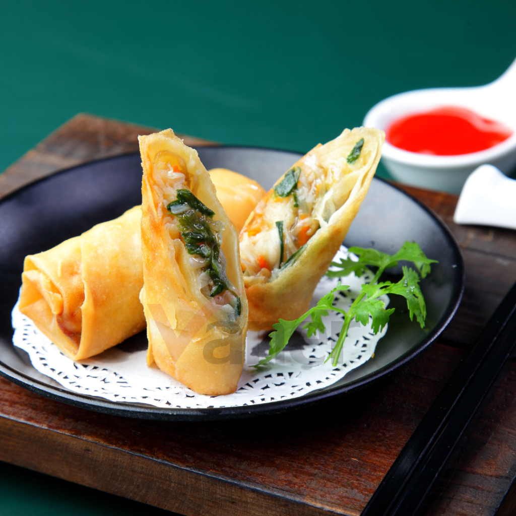 QF Vegetarian Spring Roll 三丝春卷(斋) @ 6pcs/pkt - Vaner